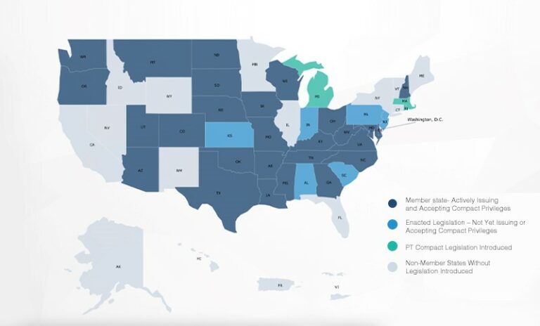 Practice physical therapy in more than one state with the PT Compact